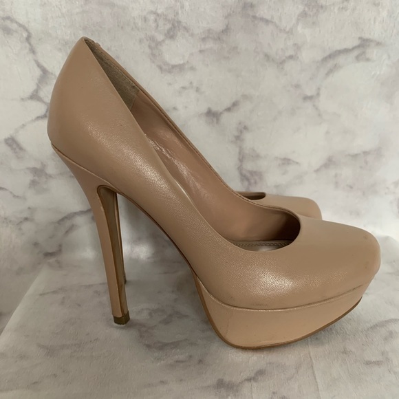 Bakers | Shoes | Bakers Nude Beige Platform Pumps Heels | Poshmark